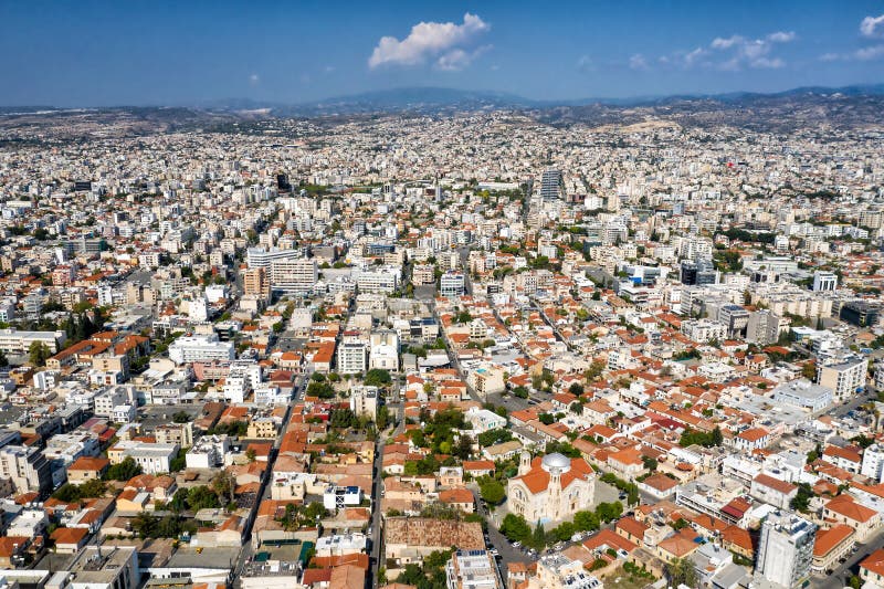Aerial View Of Limassol City Center, Cyprus Stock Photo - Image of ...