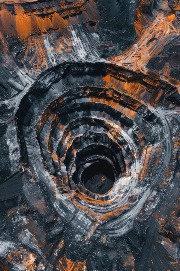 Aerial View of a Hole in the Ground, Suitable for Use in Architecture ...