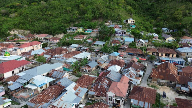 Aerial View of Houses .aerial View of Densely Populated Settlements ...
