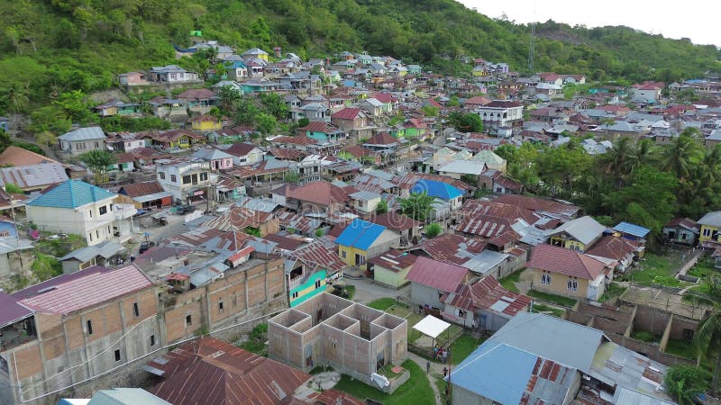 Aerial View of Houses .aerial View of Densely Populated Settlements ...