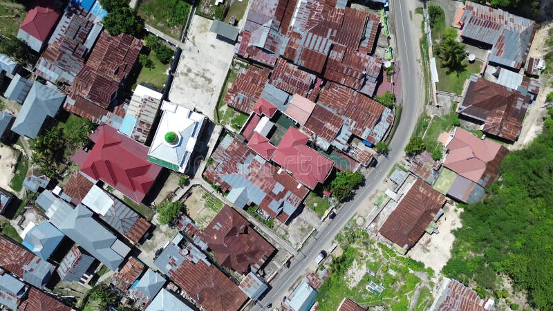 Aerial View of Houses .aerial View of Densely Populated Settlements ...