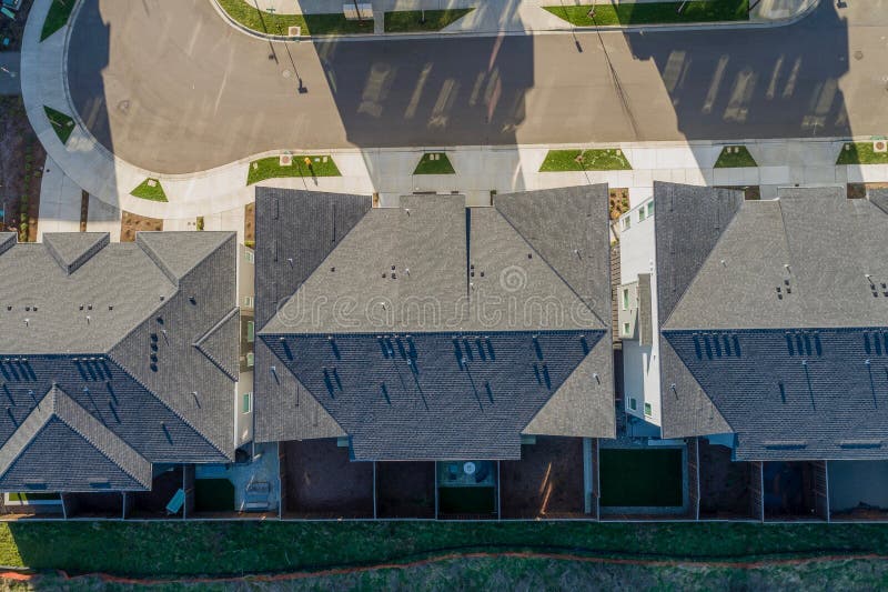 Aerial View of a Multiple Housing Development Stock Photo - Image of ...
