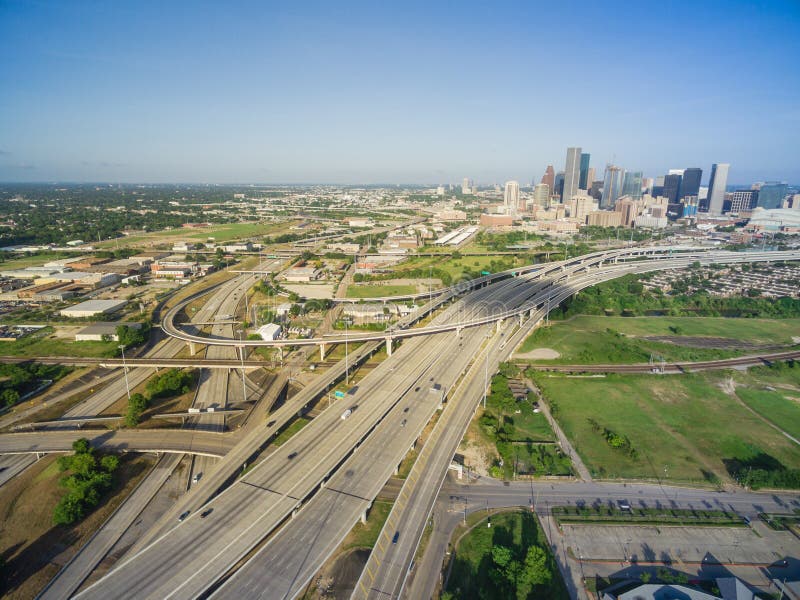 601 Aerial View Houston Highway Stock Photos - Free & Royalty-Free ...