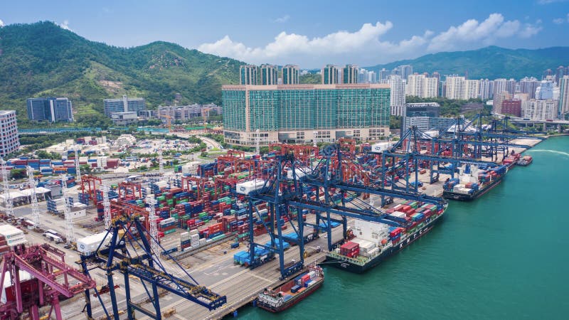 Container Cargo Ship in Export and Import Business and Logistics ...