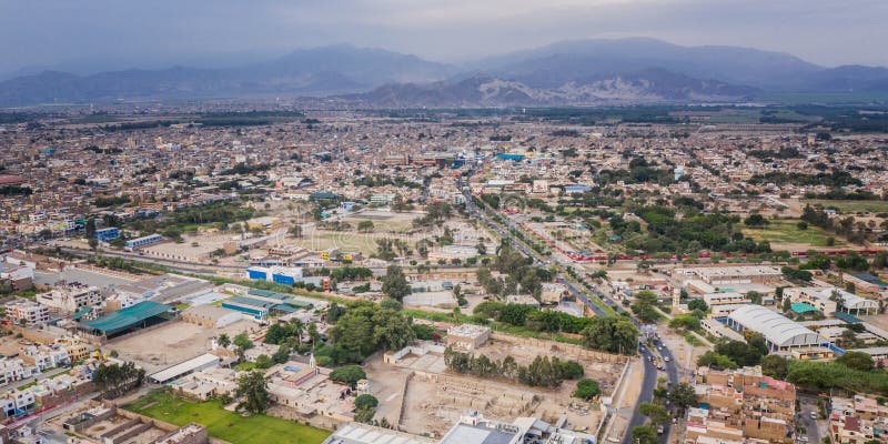 Aerial View Of Ica City In Peru Stock Image - Image of grape, peru ...