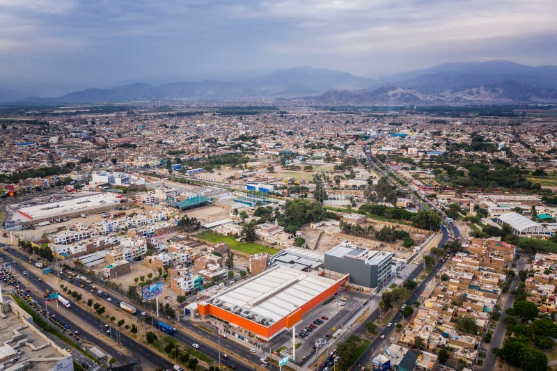 Aerial View of Ica City in Peru Stock Photo - Image of luren, ayacucho ...