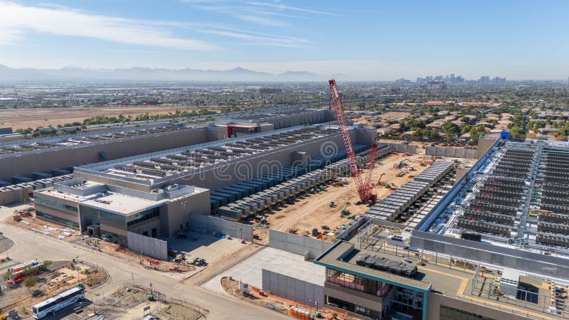 Aerial View of Industrial Complex in Phoenix, Arizona. Editorial Stock ...