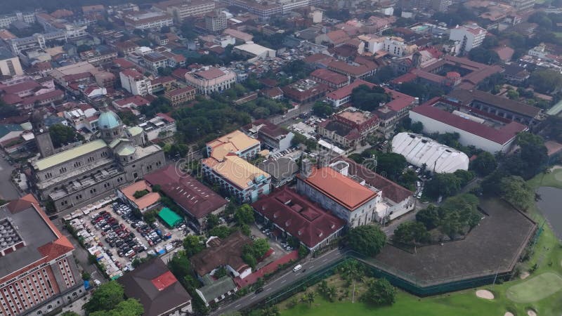 Aerial View of the Intramuros Area in Manila Stock Footage - Video of ...