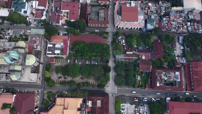 Aerial View of the Intramuros Area in Manila Stock Video - Video of ...