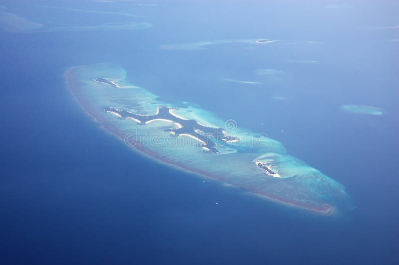 Aerial view islands stock image. Image of reef, paradise - 25289677