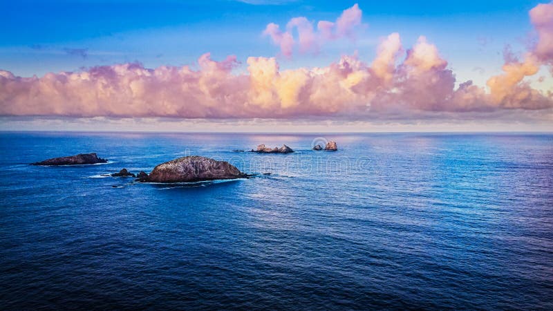 Aerial View of the Islands in the Pacific Ocean Stock Photo - Image of ...