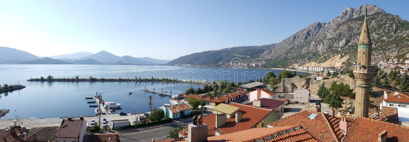 Aerial View of Isparta, Turkey Stock Image - Image of mountains ...