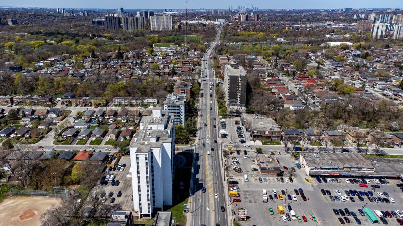 Aerial View of Jane Street in Toronto Stock Photo - Image of transit ...