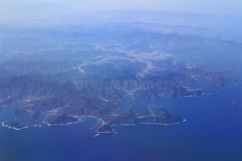 Aerial View of Japan stock photo. Image of japan, land - 96175696