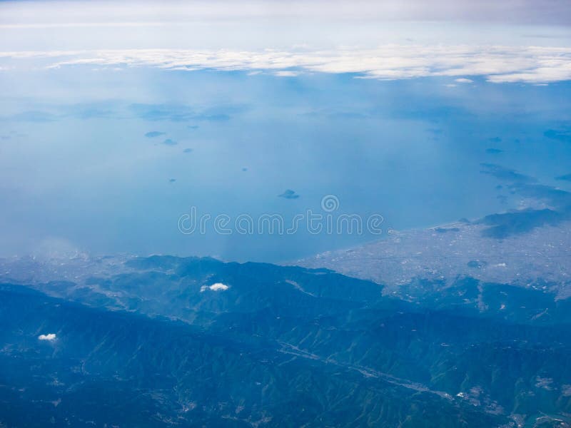 Aerial view in japan stock photo. Image of cloud, countryside - 117704260