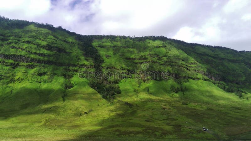 Aerial View of Jeeps in Bromo, East Java Stock Video - Video of wisata ...