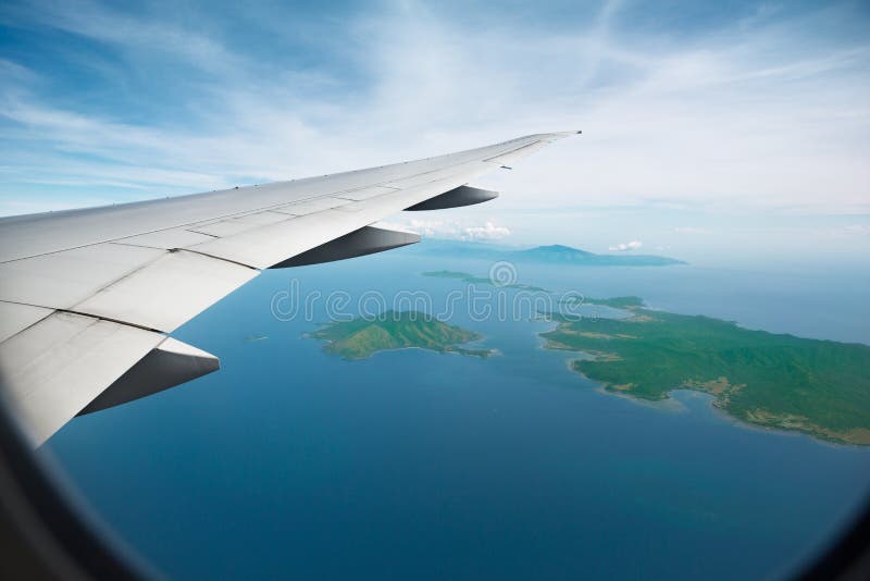 Aerial View of Jet Plane Wing Stock Photo - Image of aviation, earth ...