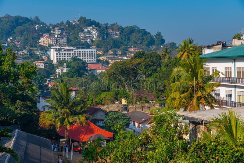 Aerial View of Kandy, Sri Lanka Stock Photo - Image of maligawa, royal ...