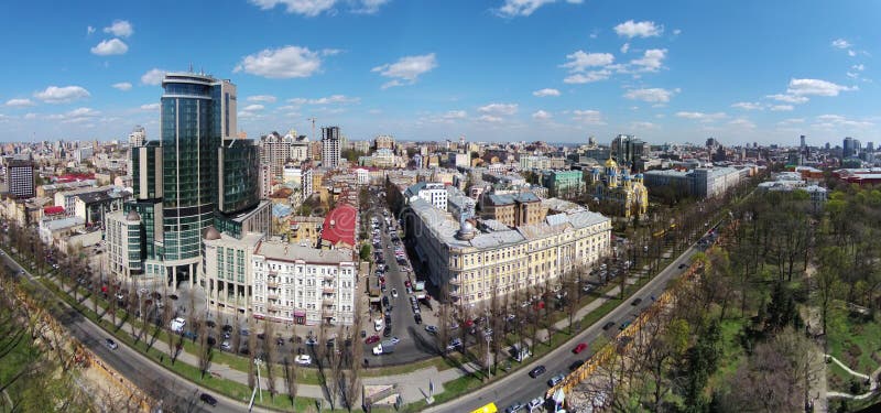 Aerial View of Kiev, Ukraine Stock Photo - Image of kiev, kyiv: 52998646