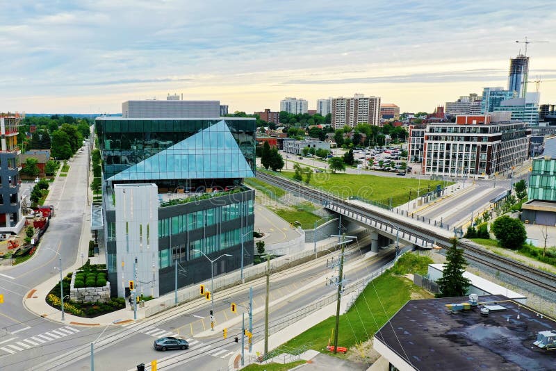 Aerial View of Kitchener, Ontario, Canada in Summer Stock Photo - Image ...