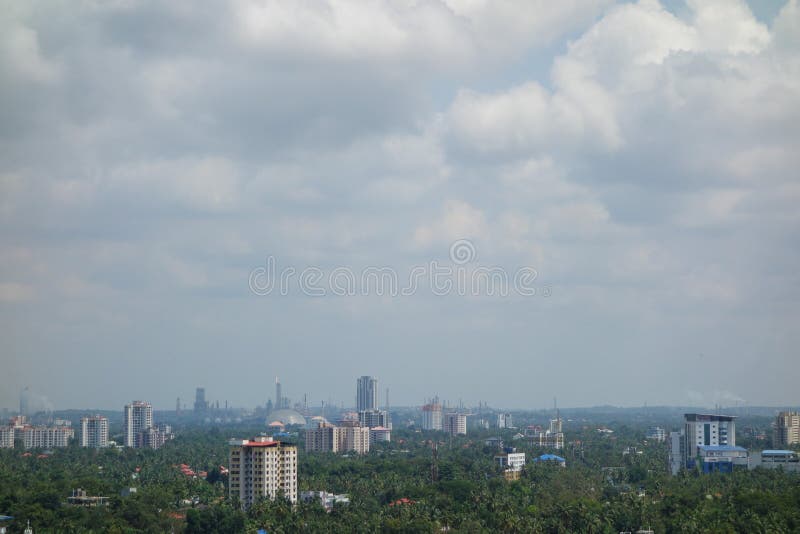 Aerial view of Kochi stock photo. Image of city, kochi - 190383588