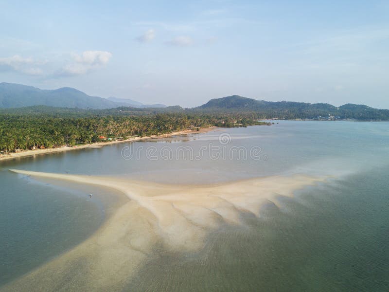 Aerial View of Koh Phangan Beach Stock Image - Image of concept ...
