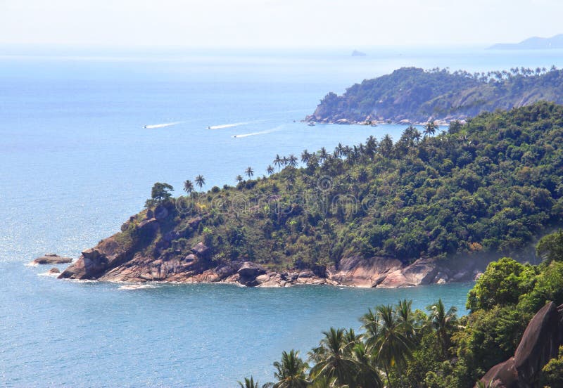 Aerial view of Koh Phangan stock photo. Image of ocean - 51138686