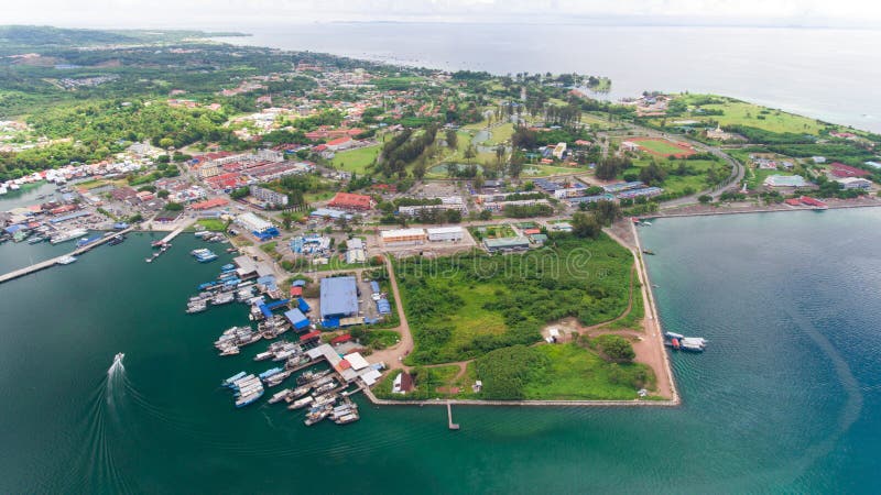 Kudat Town stock photo. Image of sabah, kudat, aerial - 145752460