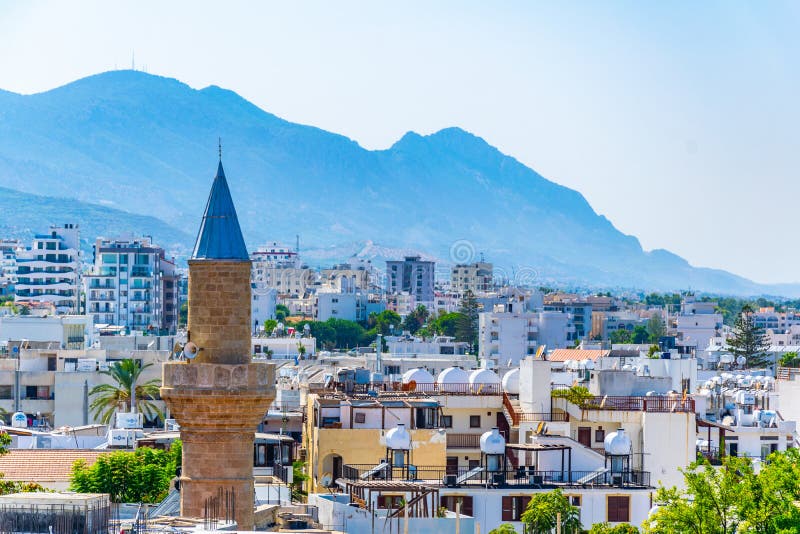 Aerial view of Kyrenia editorial photo. Image of tourism - 206114116