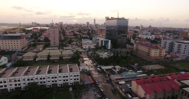 Aerial View of Lagos, Nigeria Stock Video - Video of nigeria, view ...
