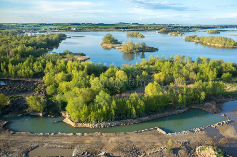 Aerial view on the lake stock photo. Image of travel - 55054844