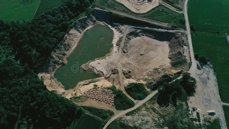 Aerial view of lake stock photo. Image of tourism, quarry - 154727128