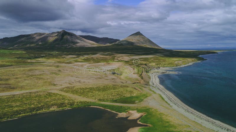 Aerial View of Landscape in Iceland Stock Photo - Image of nature ...