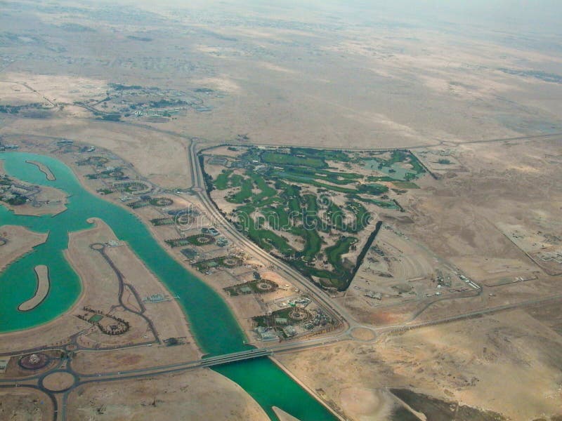 Aerial View of Landscape in Qatar Stock Photo - Image of waterless ...