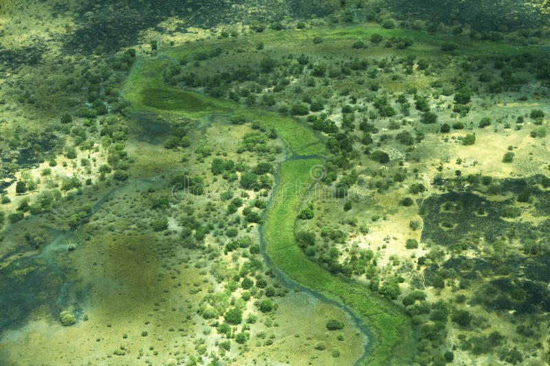 Aerial View of Landscape in South Sudan Stock Image - Image of outdoor ...