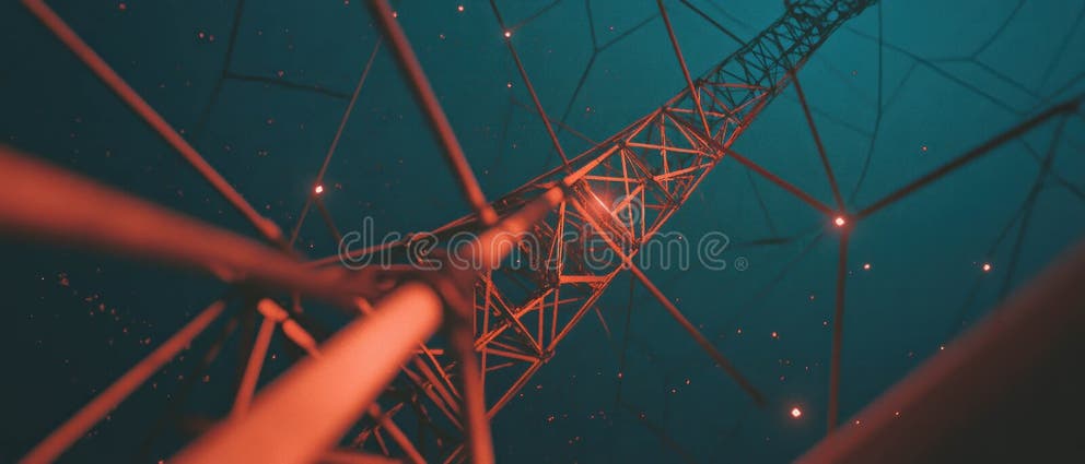 Aerial View of a Large Distribution Network Showcasing Infrastructure ...