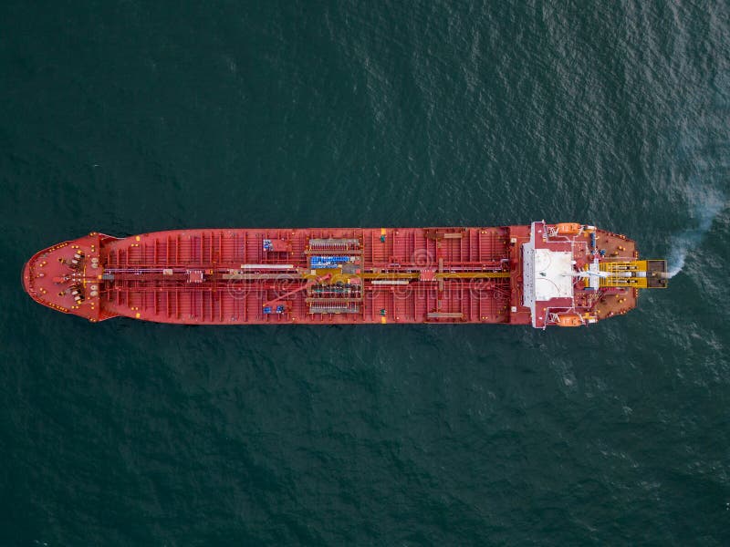 Aerial View of Large General Cargo Ship Bulk Carrier Stock Photo ...