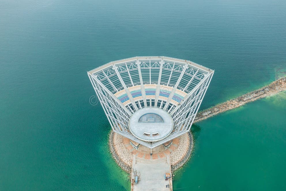 Aerial View of a Lighthouse from Above Stock Image - Image of architecture, angle: 319601473