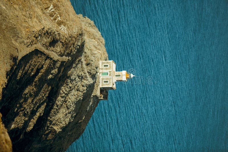 Aerial View of a Lighthouse Stock Photo - Image of beautiful, travel ...