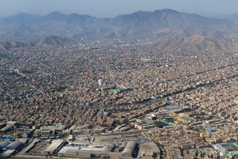 Aerial view of Lima Peru editorial stock photo. Image of poor - 75345928