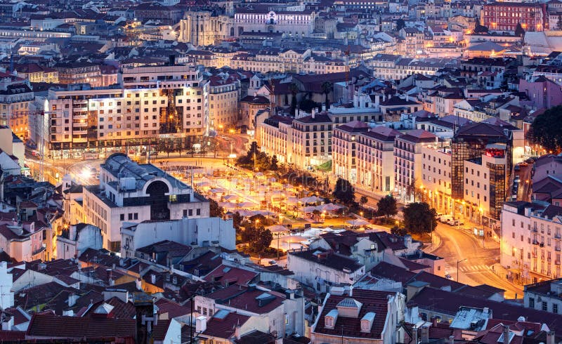 Aerial View of Lisbon, Portugal Editorial Stock Image - Image of lisbon ...