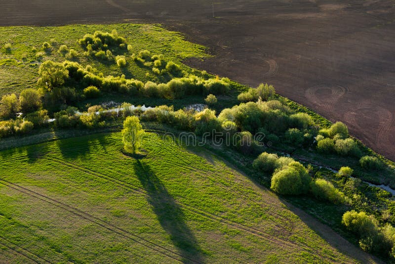 Aerial View of Lithuanian Countryside Stock Photo - Image of europe ...