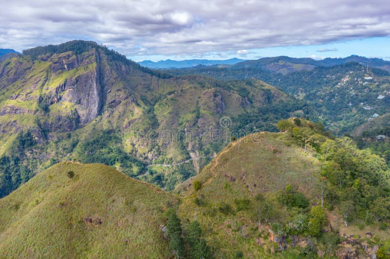 Aerial View of Little Adam S Peak at Sri Lanka Stock Photo - Image of ...