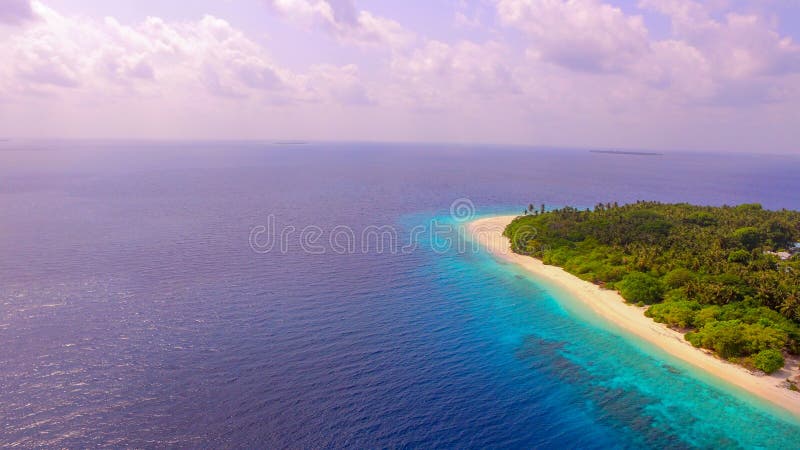 Aerial View of the Local Island Stock Photo - Image of nature, beach ...