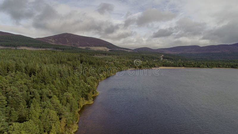 Aerial view of Loch Moy stock image. Image of natural - 201550097
