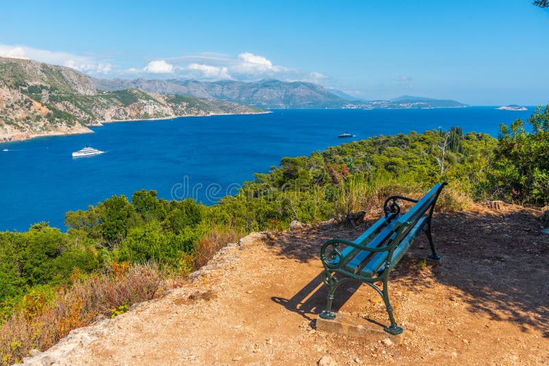 Aerial View of Lokrum Island in Croatia Stock Photo - Image of leisure ...