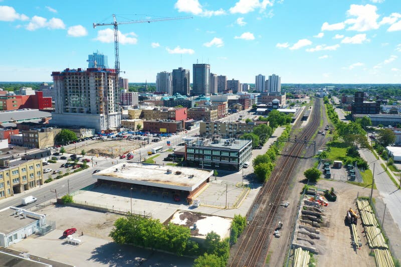 Aerial View of London, Ontario, Canada in Late Spring Stock Image ...