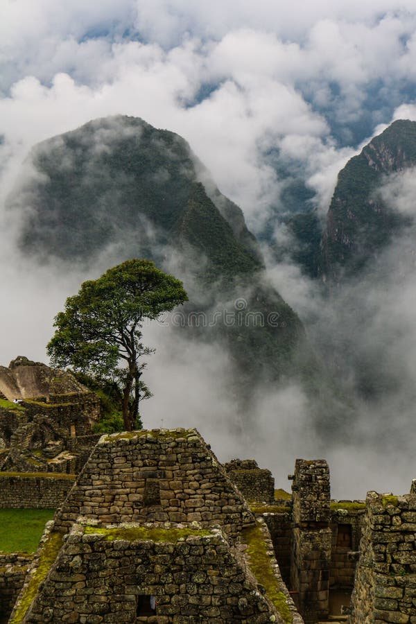 Aerial View of Machu Picchu in Peru Stock Image - Image of peru ...