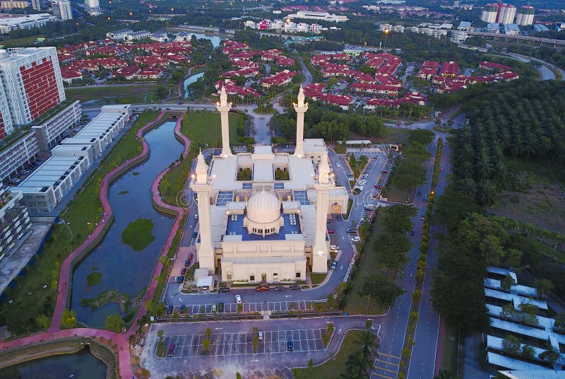 Aerial View of Majestic Mosque at Shah Alam. Stock Photo - Image of ... Aerial View of Majestic Mosque at Shah Alam. Stock Photo - Image of ...
