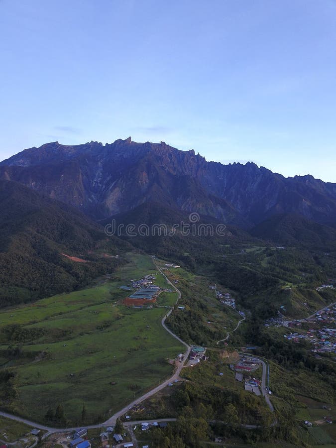 Aerial View of Majestic Mount Kinabalu, Kundasang Sabah Stock Image ... Aerial View of Majestic Mount Kinabalu, Kundasang Sabah Stock Image ...